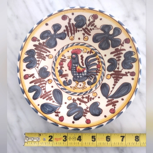 Vintage | Accents | Vintage Ceramic Rooster Plate With Hanging ...